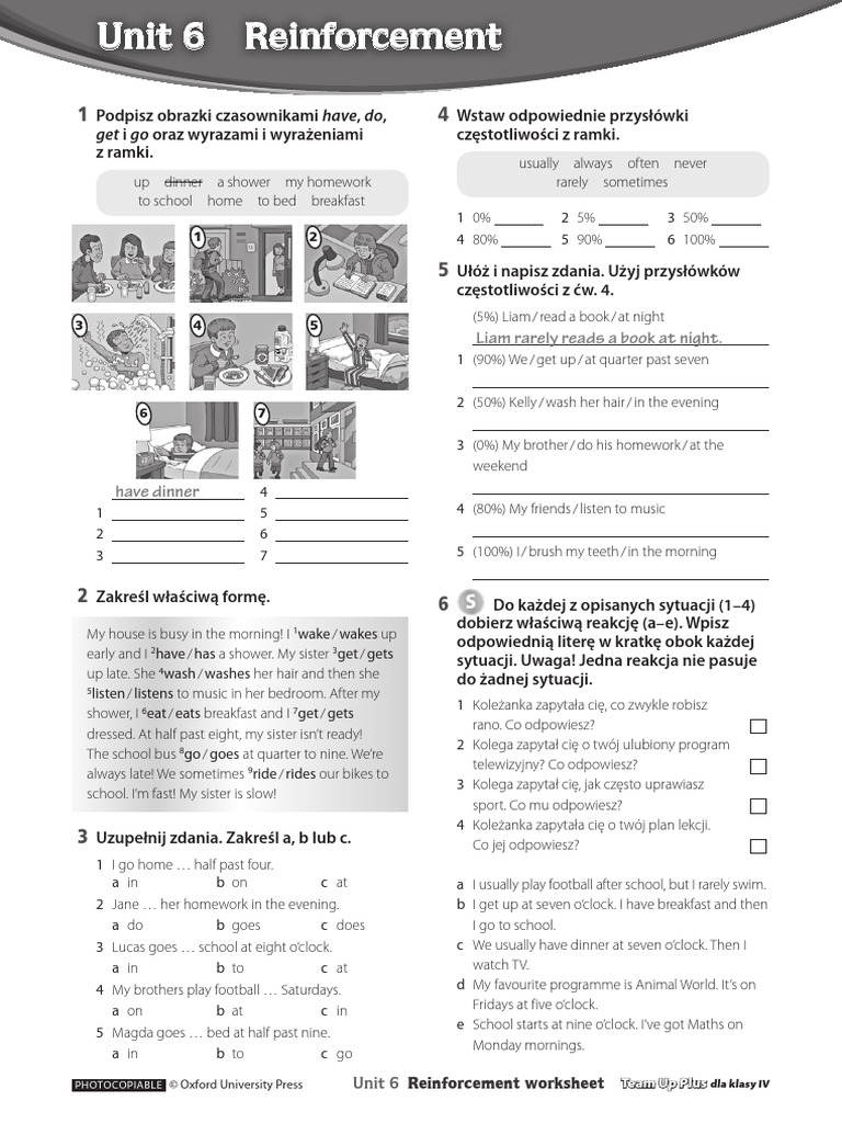 Unit 6 Reinforcement and Extension | PDF | Eating Behaviors Of Humans ...