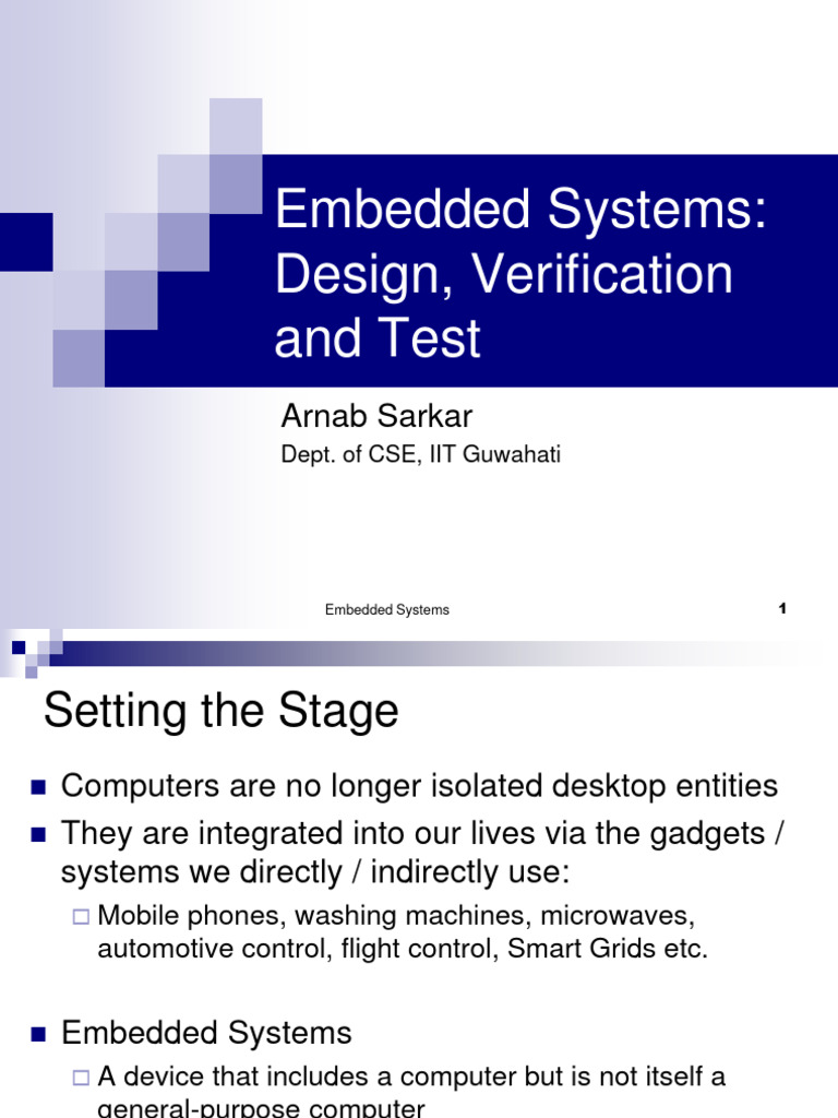Embedded Systems Lec1 | PDF | Embedded System | System
