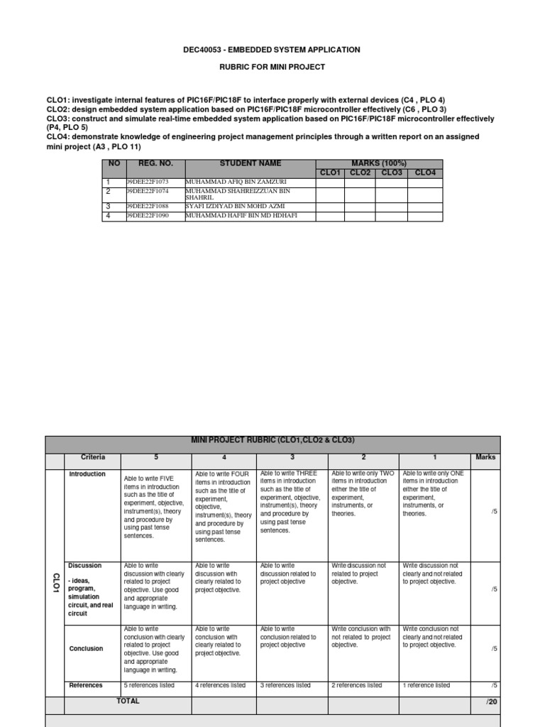 PDF Mini Project Embedded | PDF | Electronic Circuits | Microcontroller