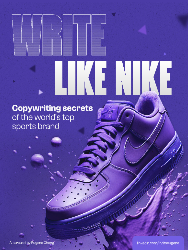 Write Like Nike Copywriting Secrets of The World's Top Sports Brand ...