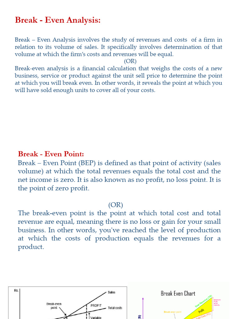 Break Even Analysis | Download Free PDF | Business | Business Economics