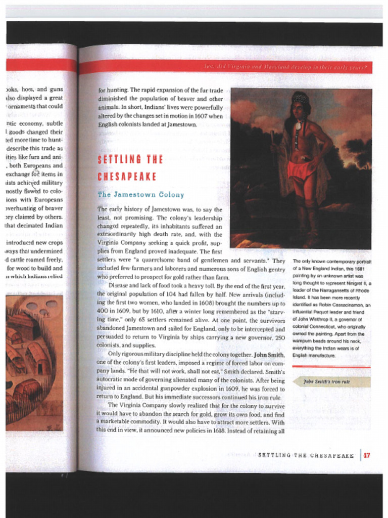 CH 2 3 | PDF | Puritans | Jamestown, Virginia