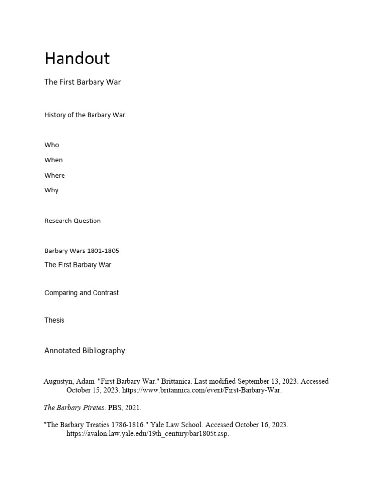 Fall Essay Handout | PDF