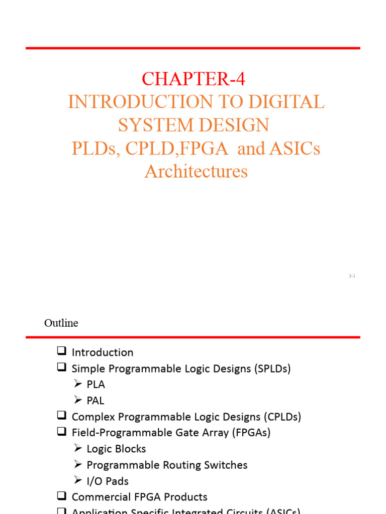 Chapter4asics Cpld And Fpga Architectures Pdf Field Programmable Gate Array Computer