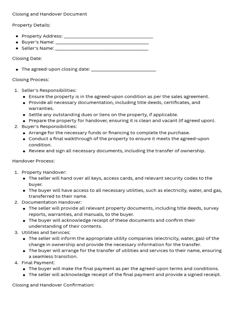 Handover Receipt Confirmation Document | PDF | Sales | Receipt