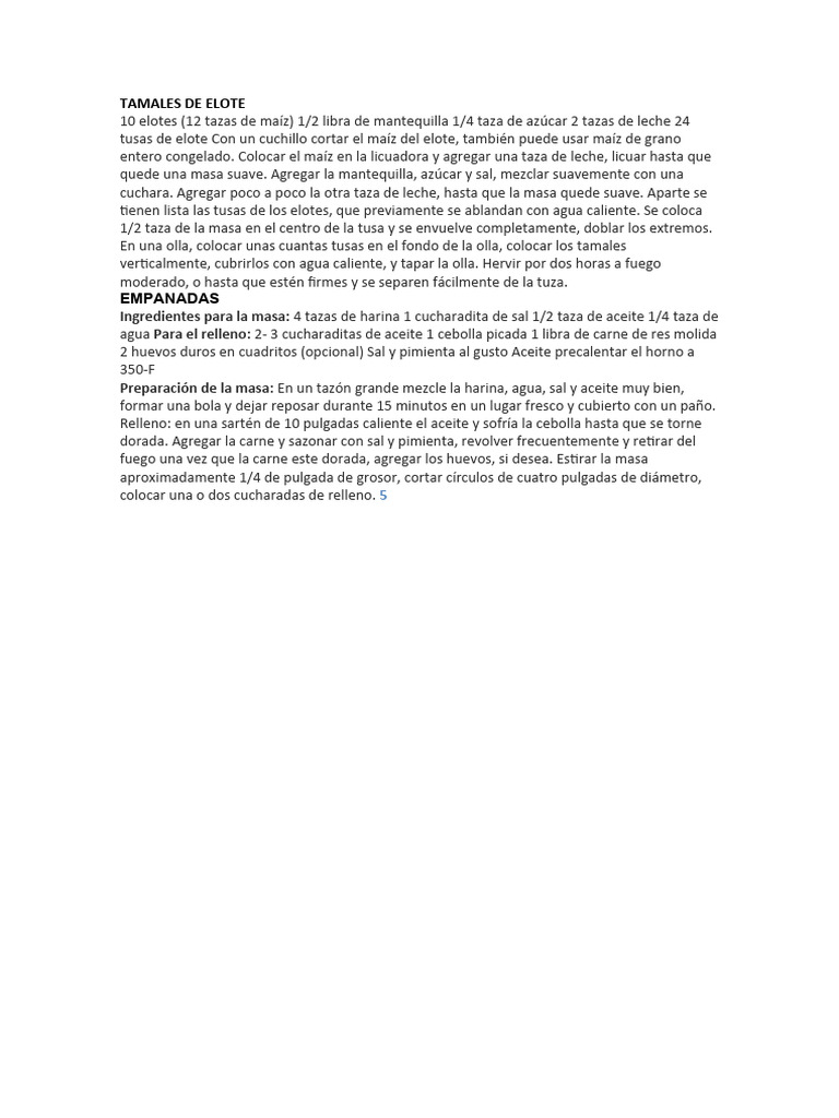 Menu Hondureño | PDF | Cilantro | Sopa