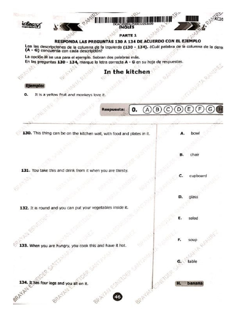 Simulacro Icfes Ingles | PDF