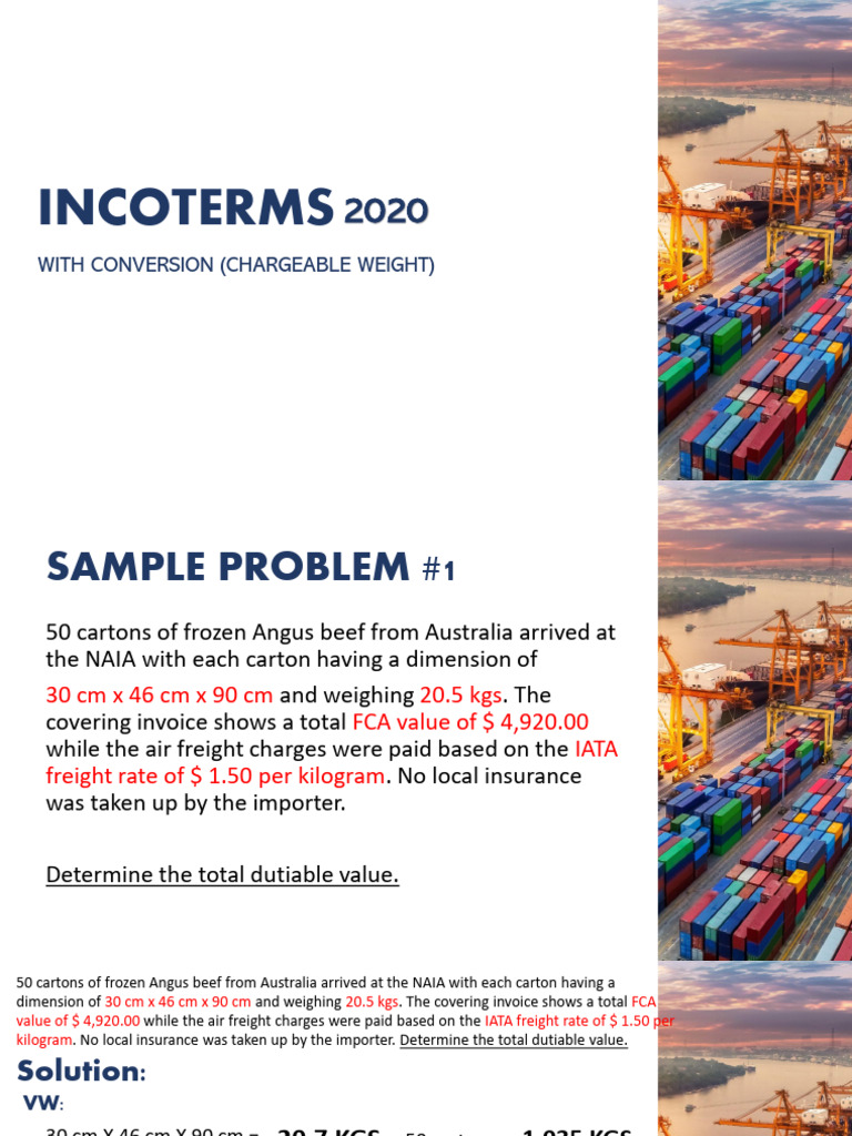 Tm3 Sample Problem | Download Free PDF | Supply Chain Management | Shipping