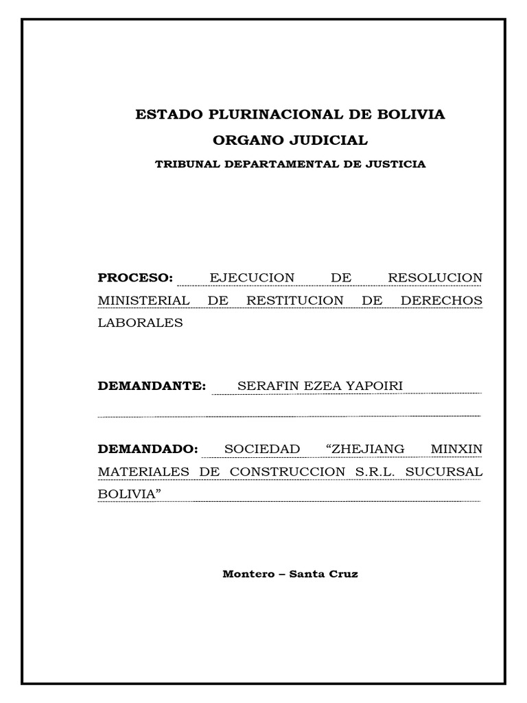 Cartula Judicial | PDF