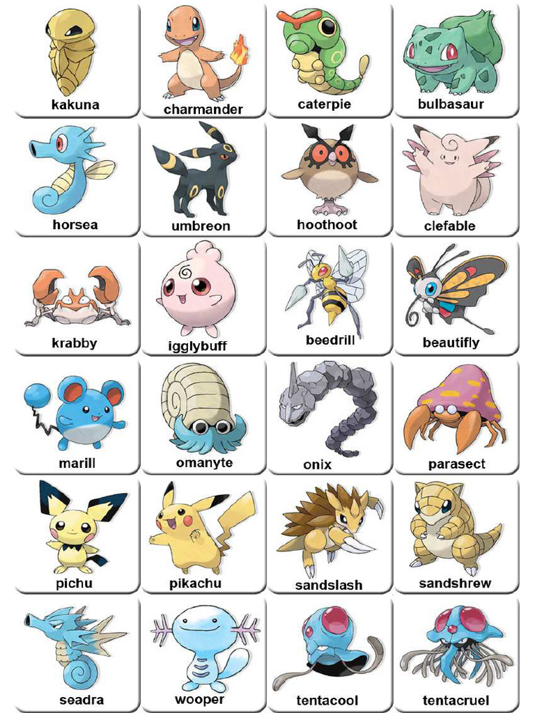 Aprender Jugando - 7 MEMORICE - Pokemon | PDF