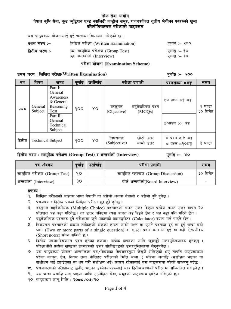 (Written Examination) - (Group Test) (Interview) | PDF | Nutrition ...