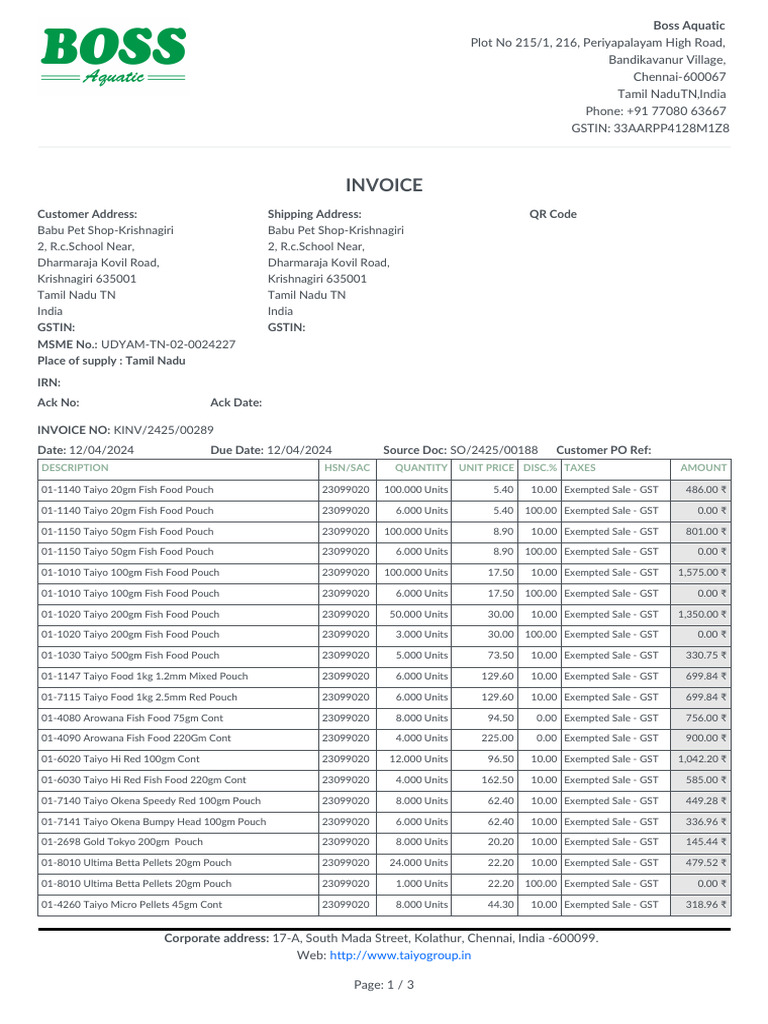 Kinv 2425 00289 | PDF | Invoice | Economies