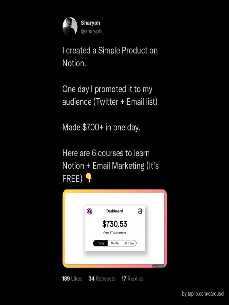 6 Course To Learn Notion Email Marketing | PDF