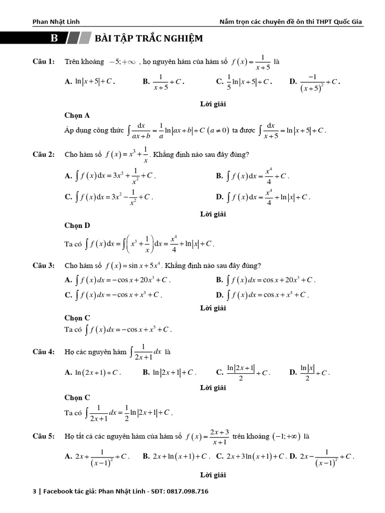 D NG 2 Tích Phân Đ Án | PDF