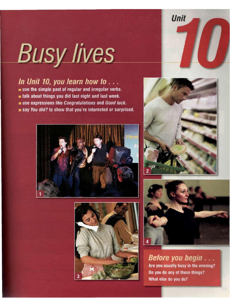 Module 10 Busy Lives | PDF