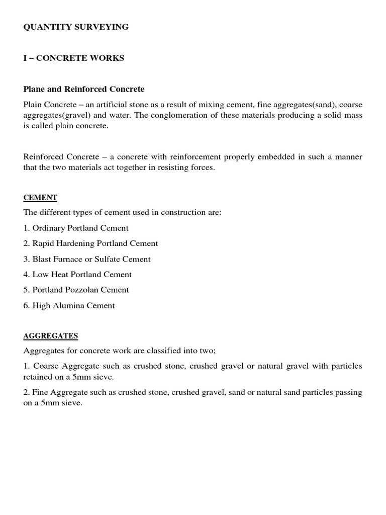 Concrete Works | Download Free PDF | Concrete | Construction Aggregate