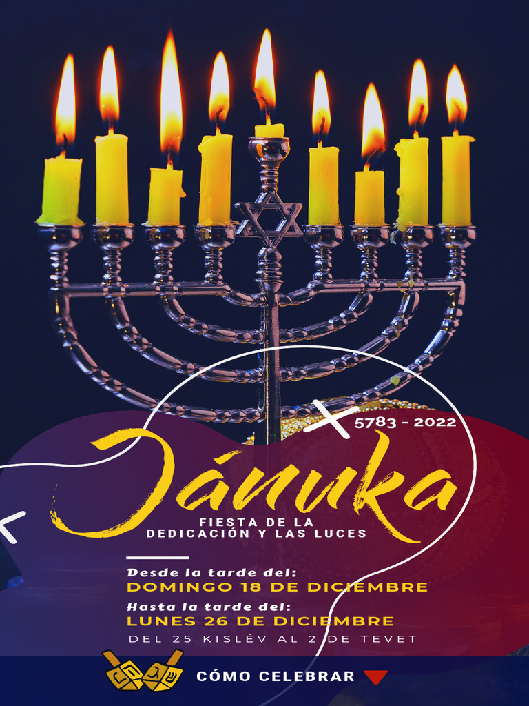 Jánuka 2022 Infografía | PDF | Janucá | Creencia y doctrina judía