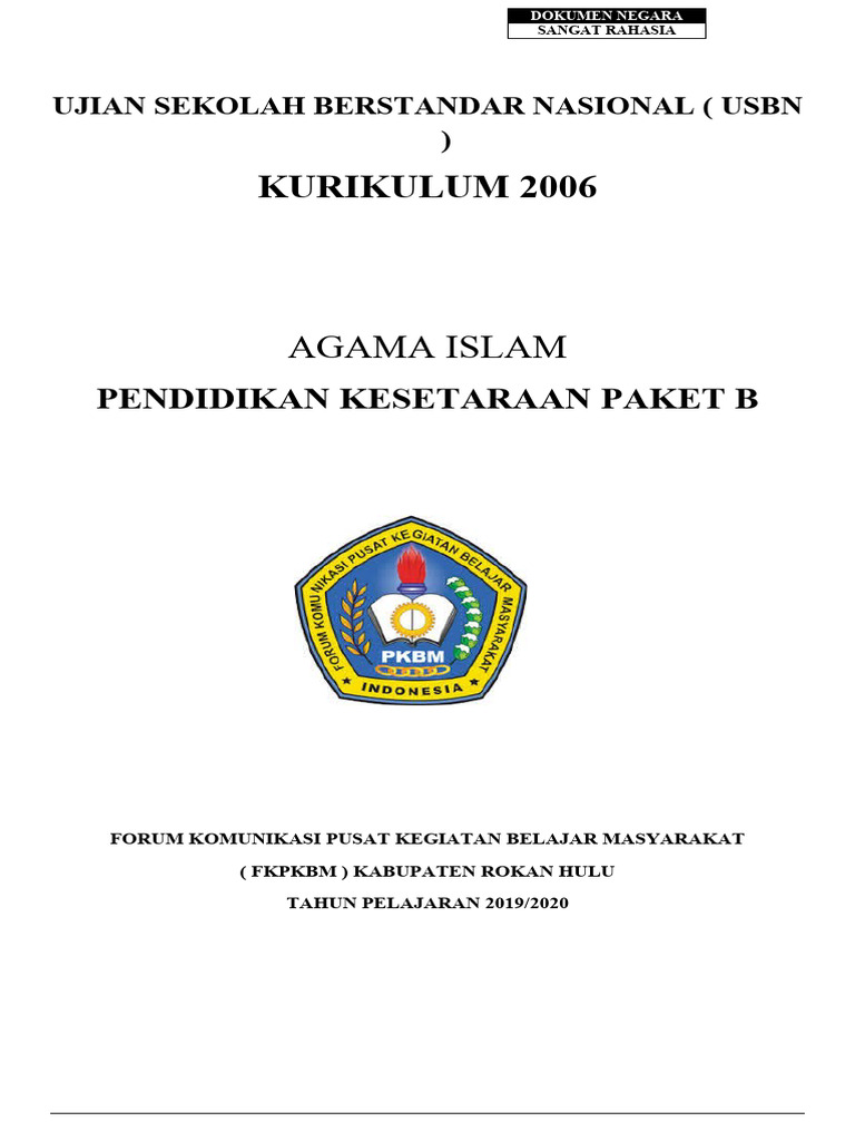 Soal Agama Paket B | PDF