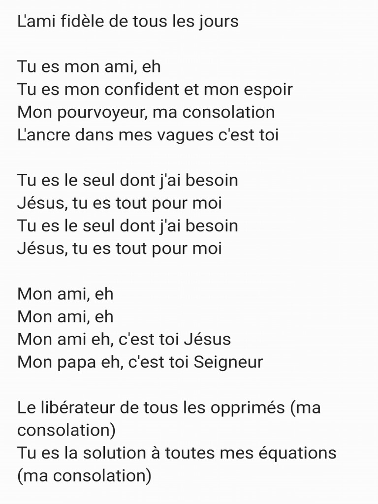 Ma Consolation | PDF