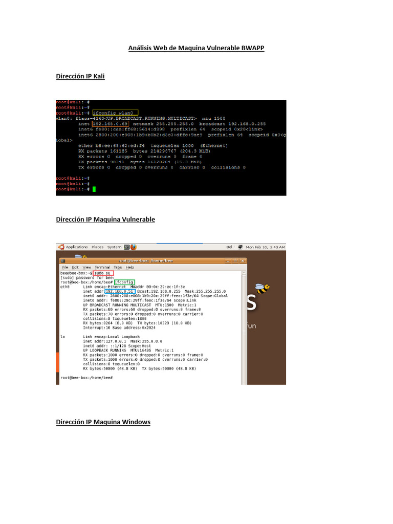 Análisis Web de Maquina Vulnerable BWAPP | PDF | HTML | Internet