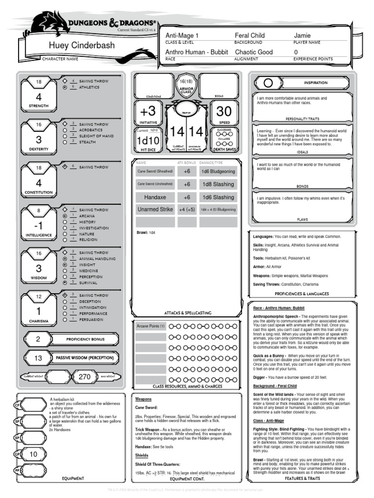 Huey Anti Mage Discord Roleplay | PDF | Anthropomorphism