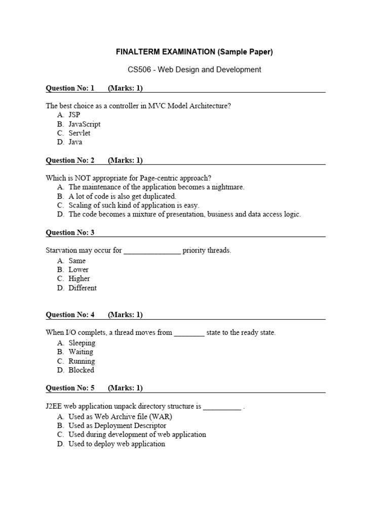 Sample Paper cs506 | PDF | Computer Science | Systems Architecture