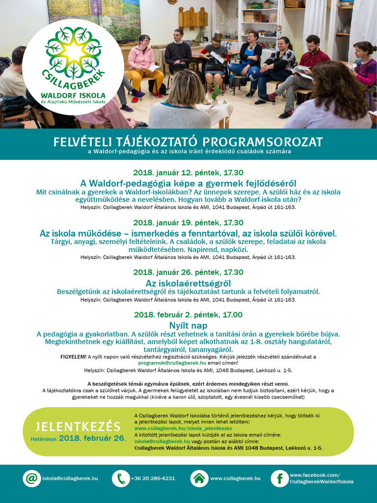 2018 CSBI Felvetelitajekoztato A4 | PDF