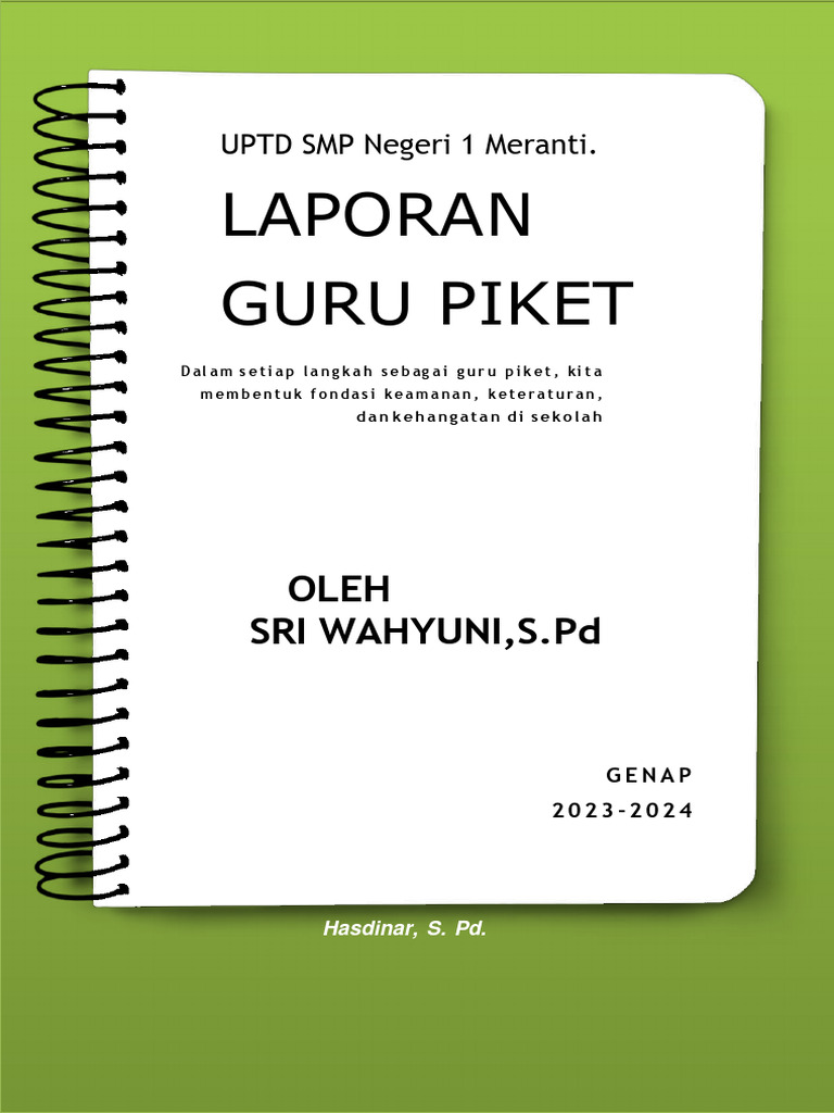 Laporan Guru Piket Bu Yuni | PDF