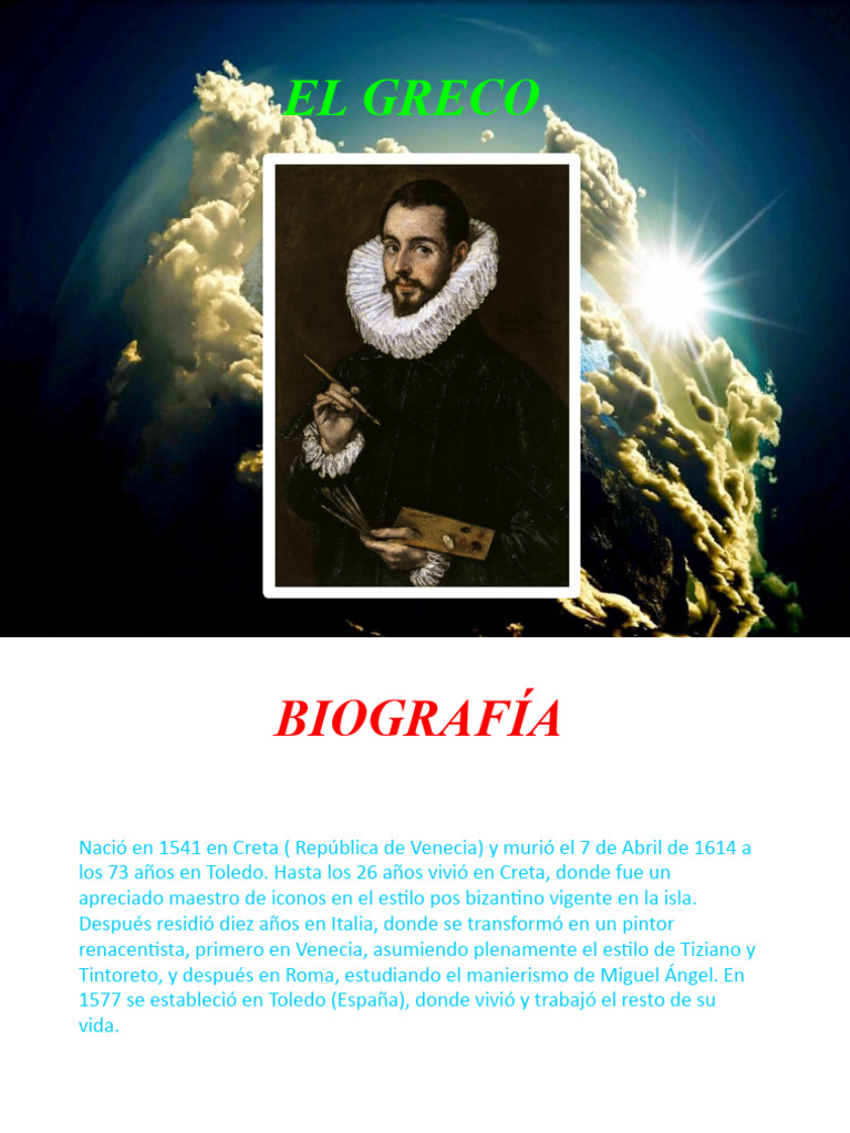 Vida y Obras de El Greco | PDF