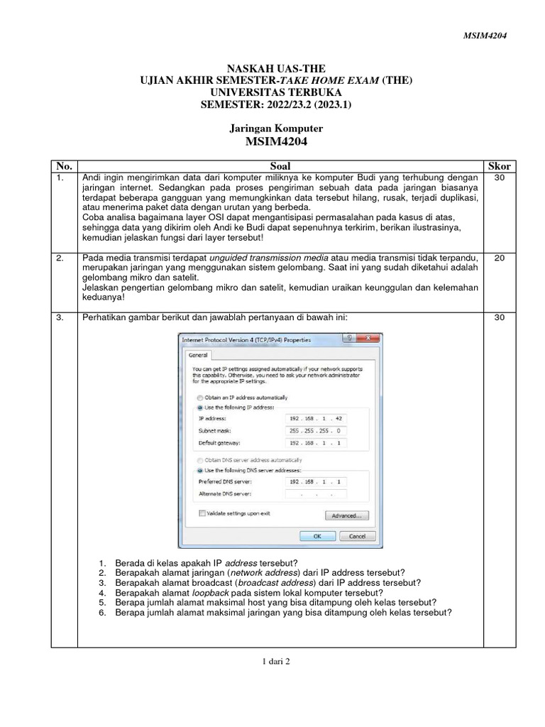 Naskah MSIM4204 The 1 | PDF