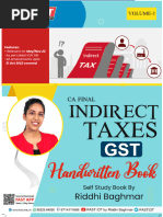 Ca Ramesh Soni CA Inter GST Chartbook | PDF