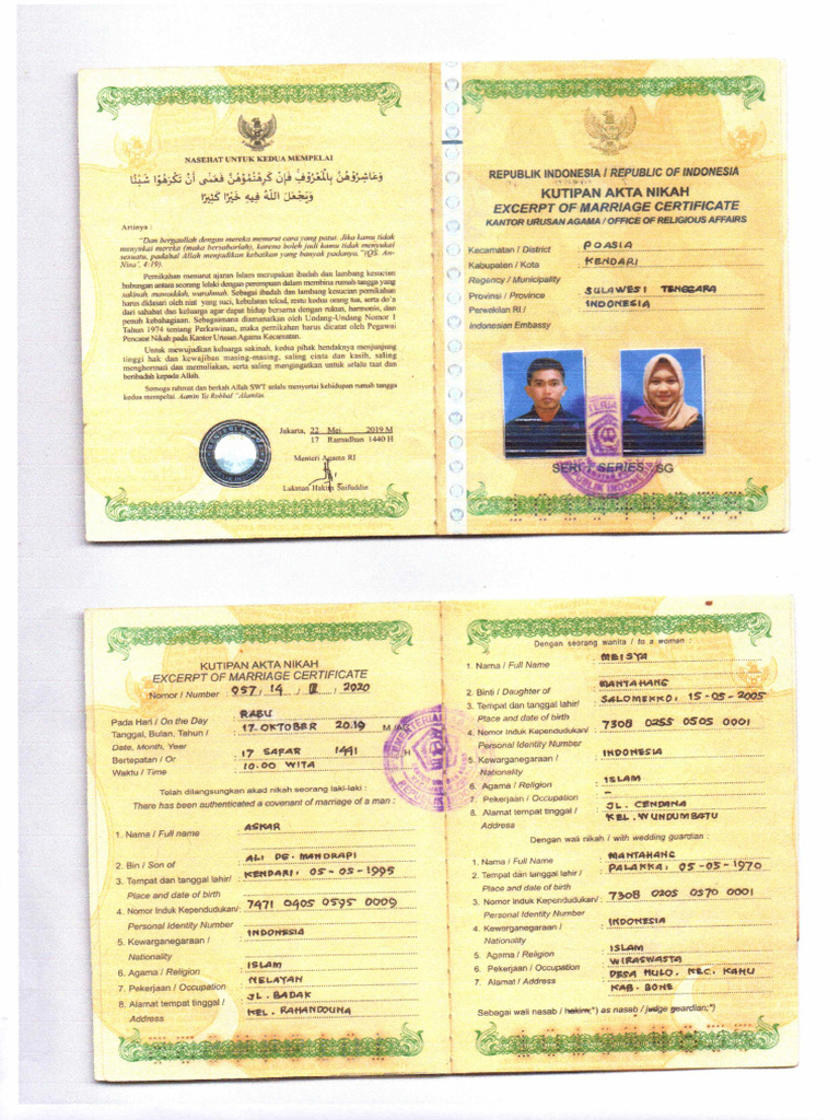 Buku Nikah Askar | PDF