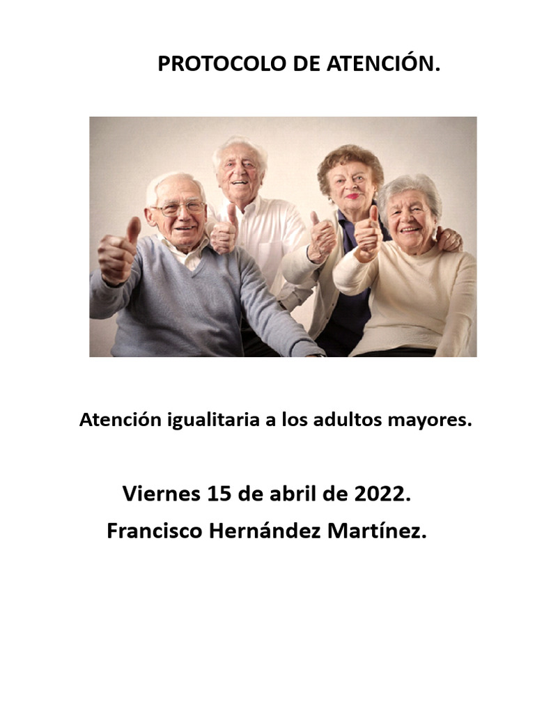 Protocolo de Curso Inclusión. | PDF | Vejez | Alimentos