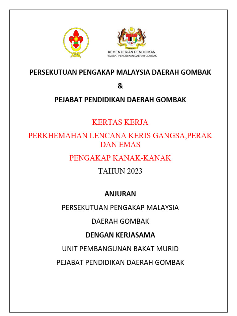 23.10.2023 Kertas - Kerja - Gangsa, - Perak - Emas | PDF