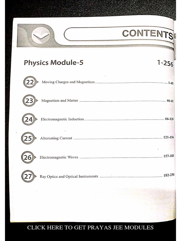 Prayas Jee 2024 Physics Module Part 05 | PDF | Career & Growth | Lifestyle