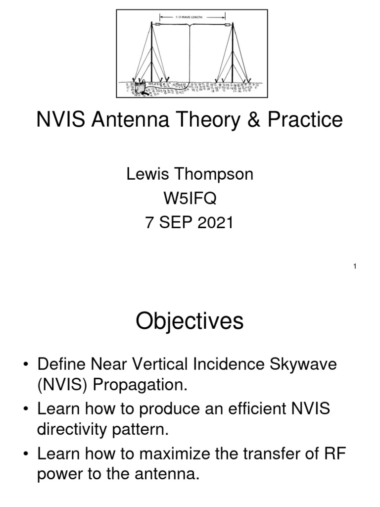 NVIS Antenna Theory and Practice AARC | PDF | Antenna (Radio) | Radio ...