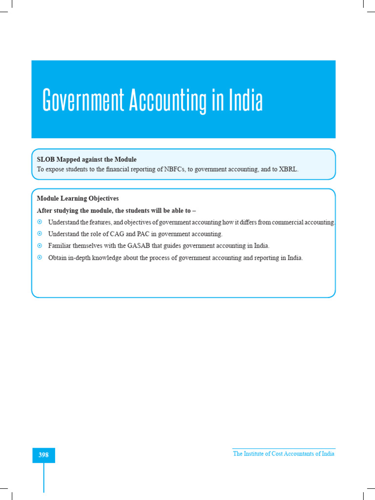 Corporate Financial Reporting - Government Accounting | PDF | Audit | Debt