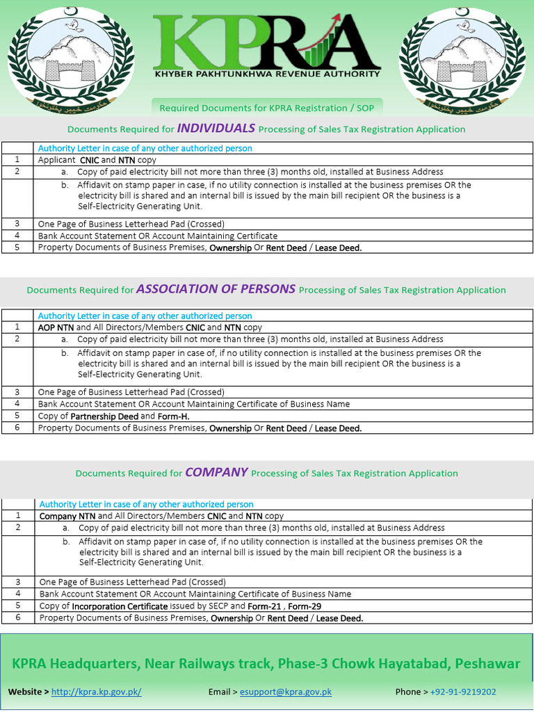 SOP For Registration With KPRA 1 | PDF | Deed | Law And Economics