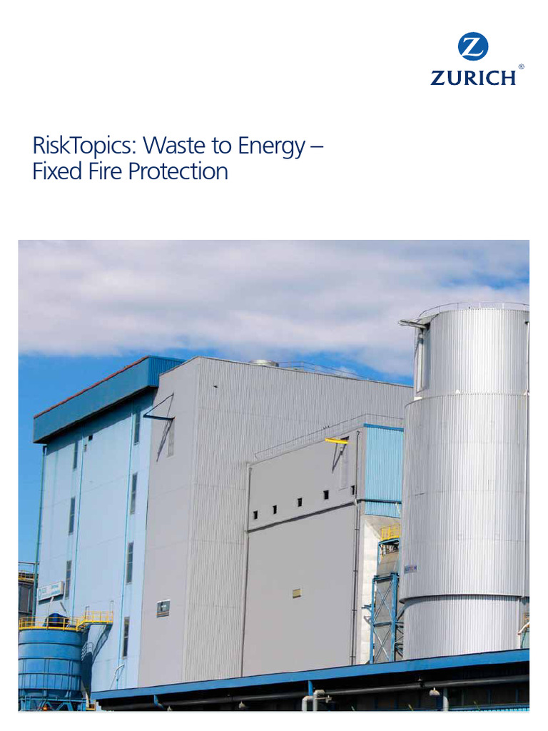 Waste To Energy - Zurich Risk Topic | PDF | Fire Sprinkler System | Fires