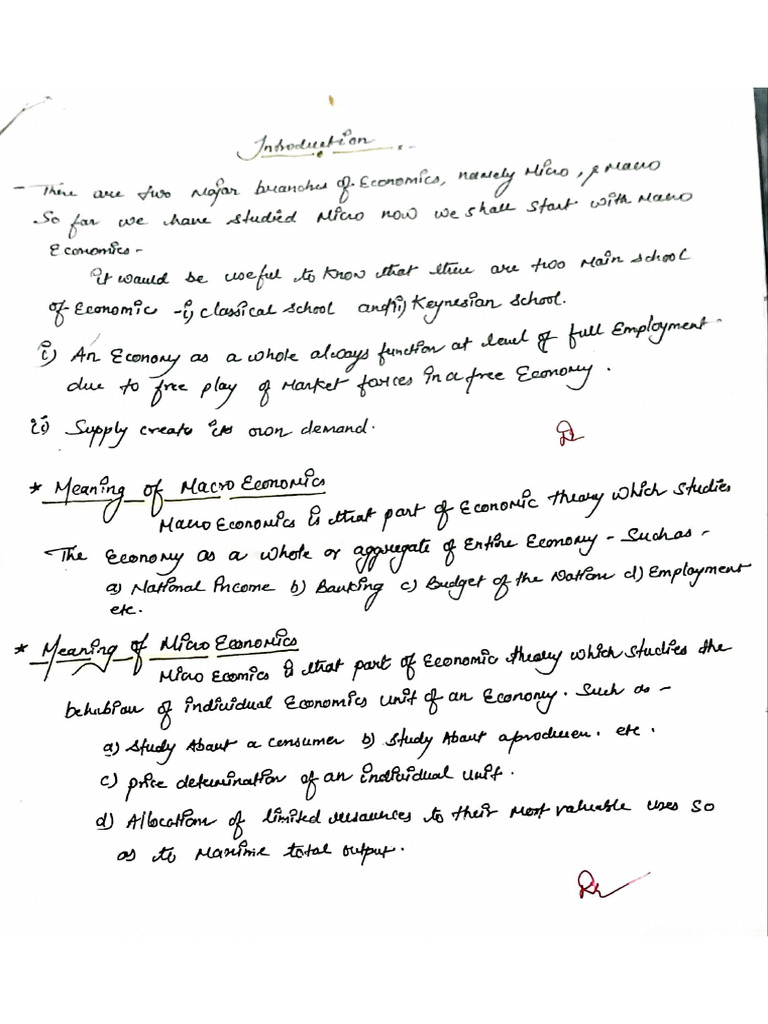 National Income Notes | PDF