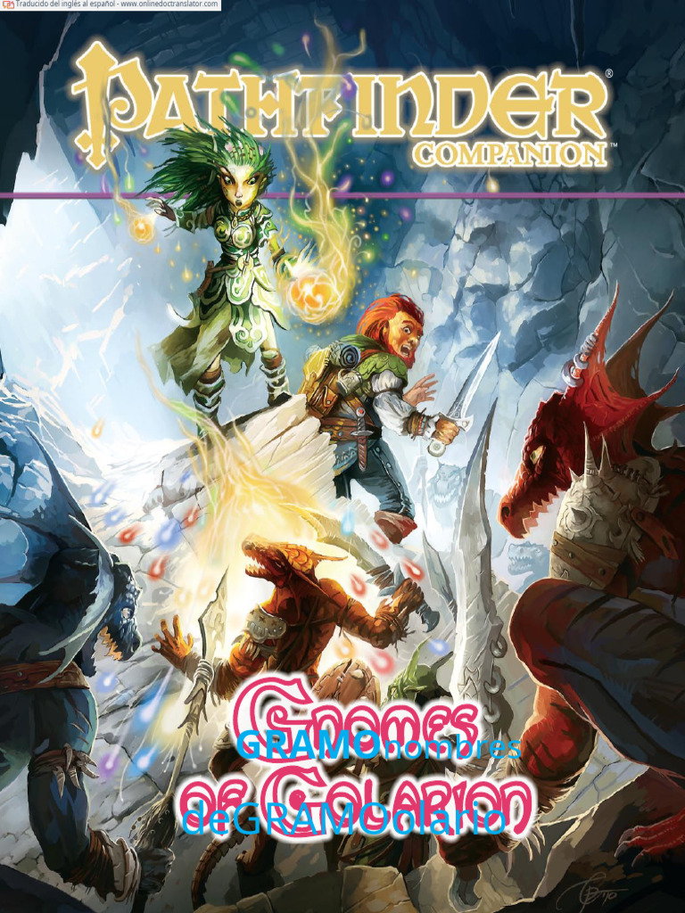 Pathfinder Companion Gnomes of Golarion - En.es | PDF | Experiencia | Color