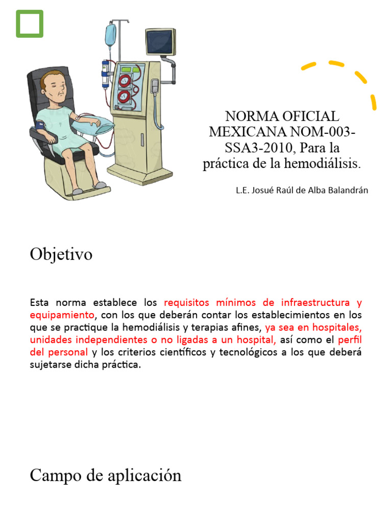 Nom 003 | Descargar gratis PDF | Hemodiálisis | Hepatitis