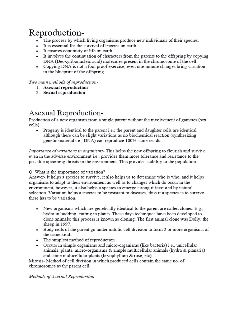 XBio8 - How Do Organisms Reproduce - Notes | PDF | Flowers | Fertilisation
