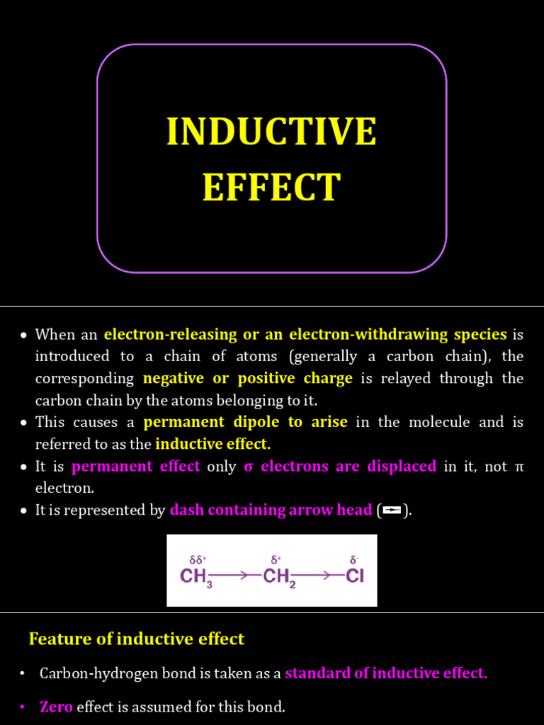 Inductive Effect | PDF | Physical Chemistry | Organic Chemistry
