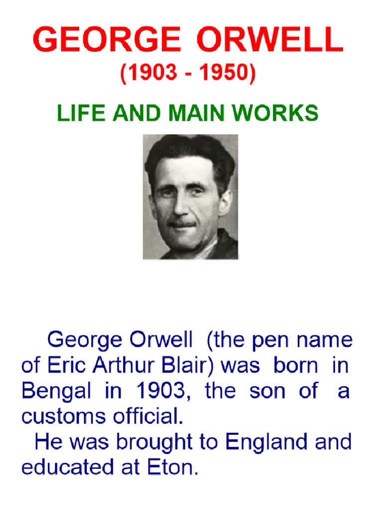 Orwell-life-and-works | PDF