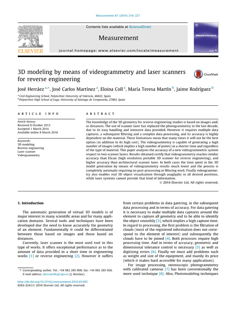 Videogrammetry for 3D Model Generation | PDF | Image Scanner | Imaging