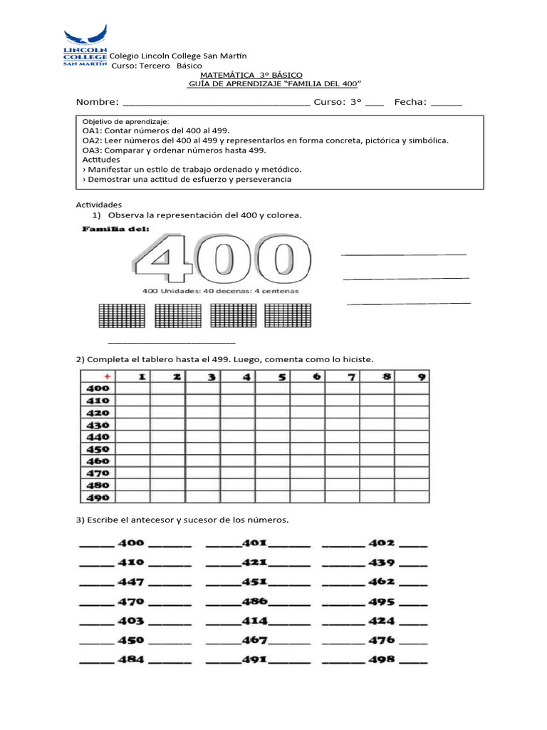 Actividades para la Familia del 400 | PDF | Crecimiento personal y ...