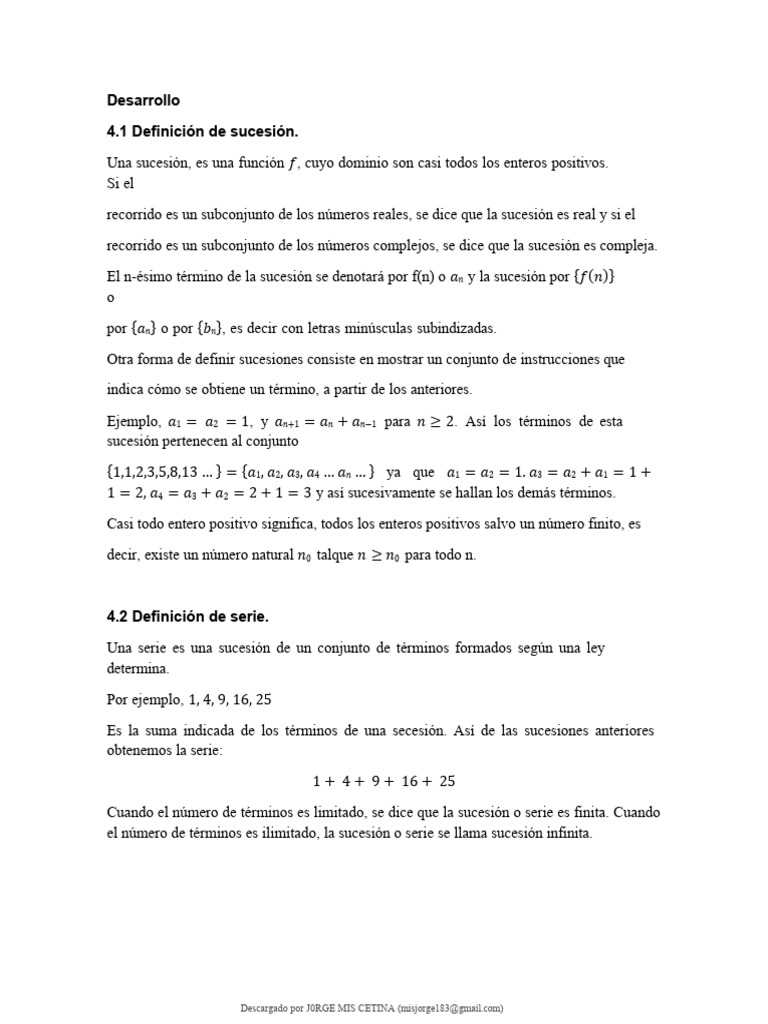 B 4 KRHY7 B J4 J59 Da PAK7 UTgf F | PDF | Series (Matemáticas) | Secuencia