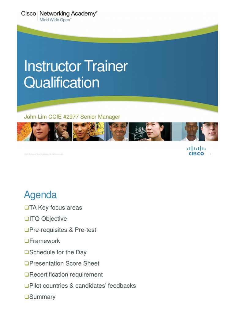 Instructor Trainer Qualification: John Lim CCIE #2977 Senior Manager | PDF