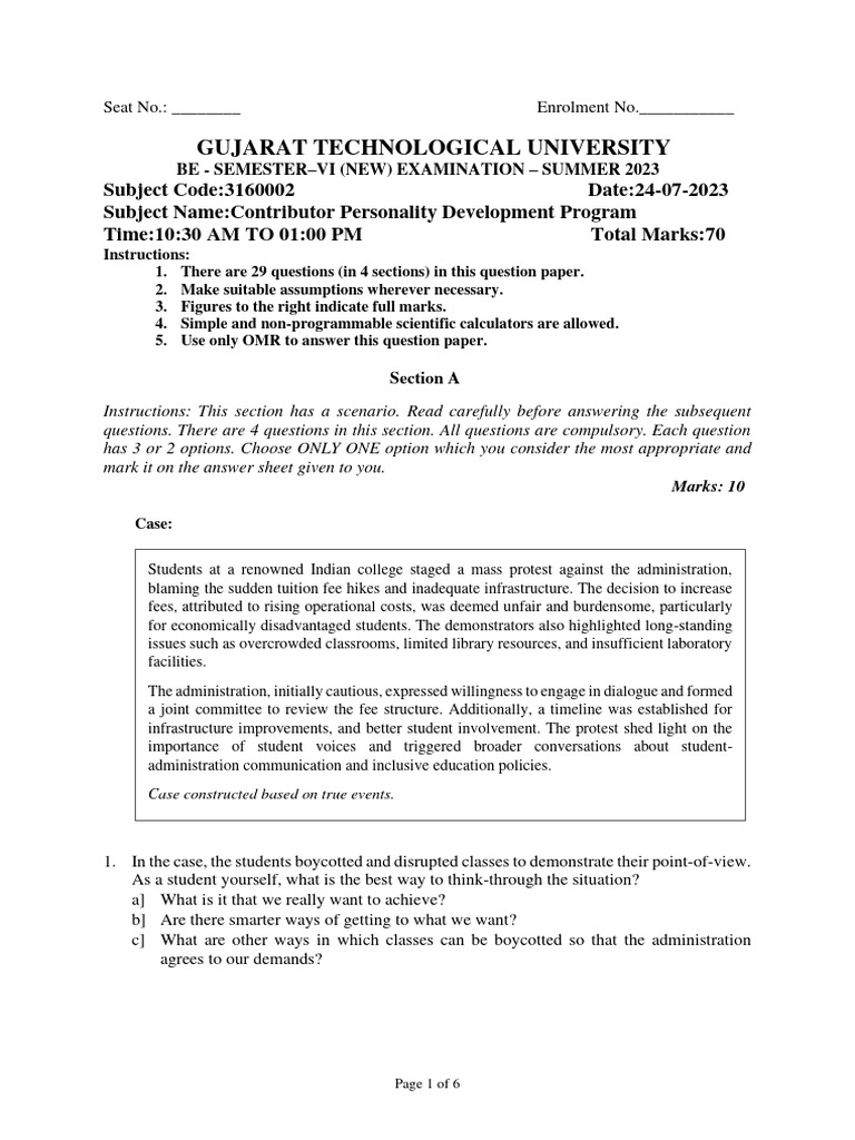 CPDP - S2023 (3160002) (GTURanker - Com) | PDF